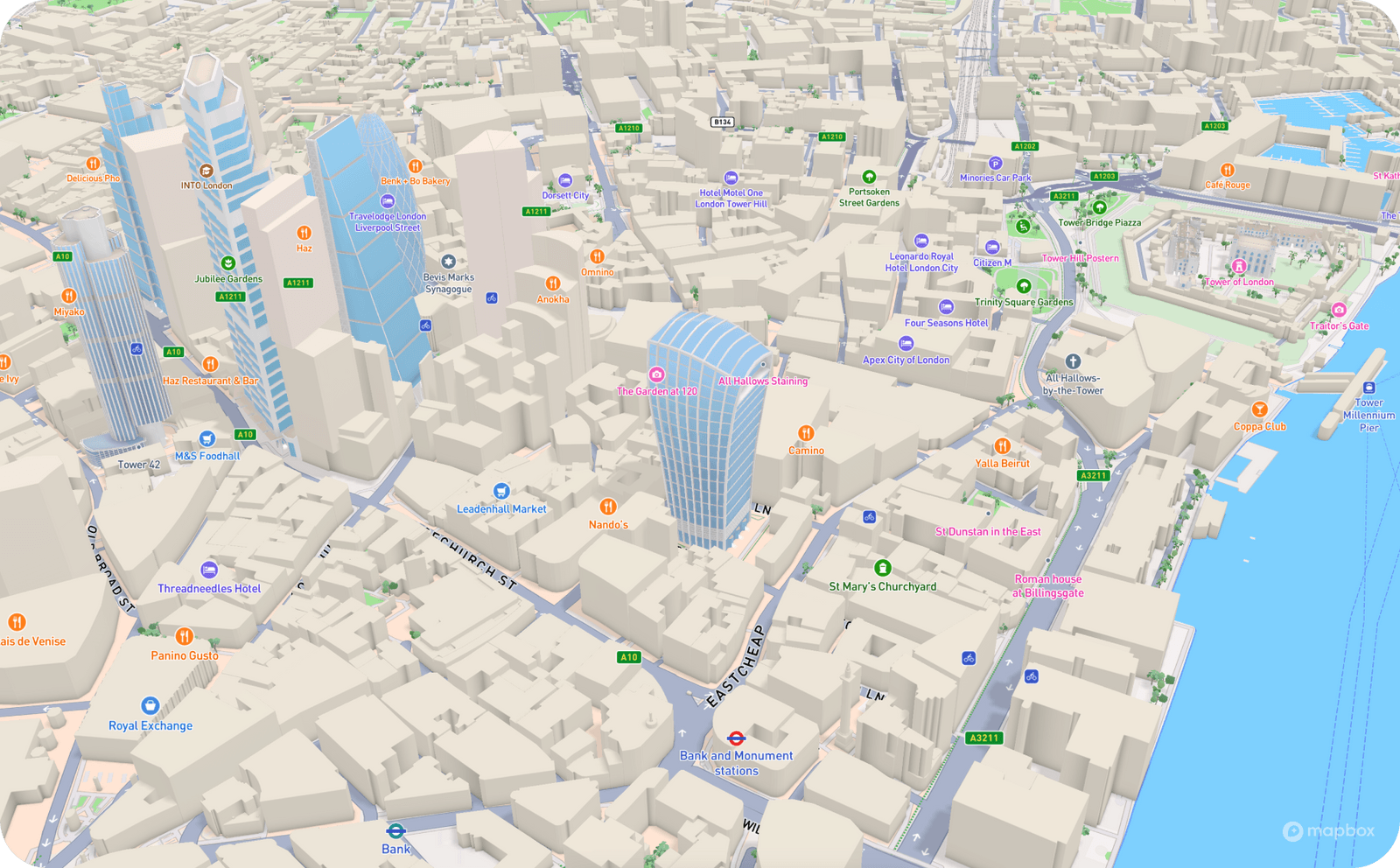 新しい3Dスタイルが道案内と位置把握を向上｜Mapbox Standard｜ブログ｜Mapbox Japan